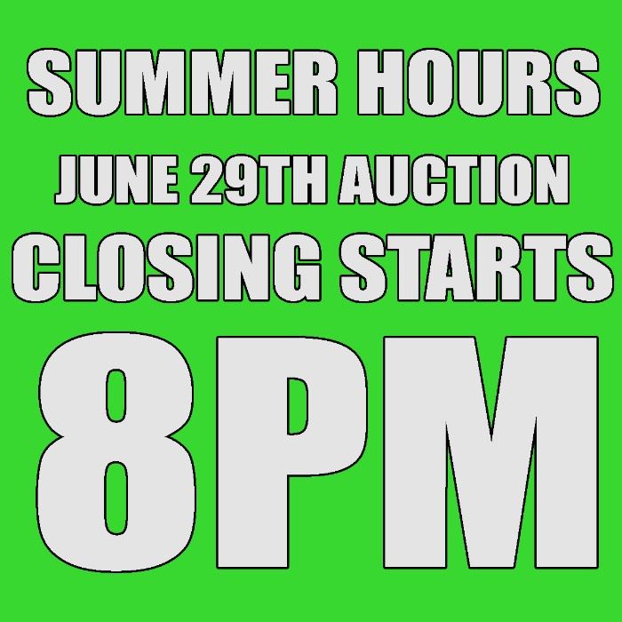 June 29th Dexter, MI Online Auction Pickup... starts on 6/25/2022