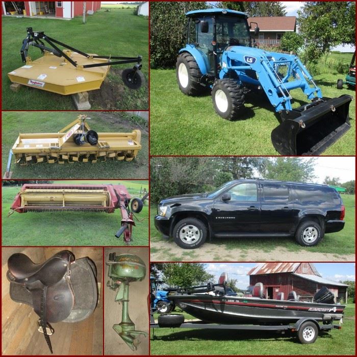 Tractor, Machinery, Boat, Farm and Household starts on 9/8/2022