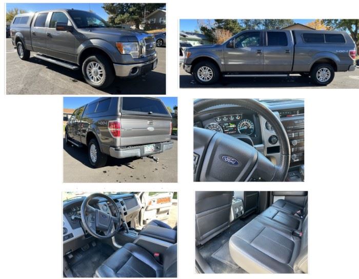 2012 FORD TRUCK F150 Lariat, 4x4, Great Condition,... starts on 11/30/2022