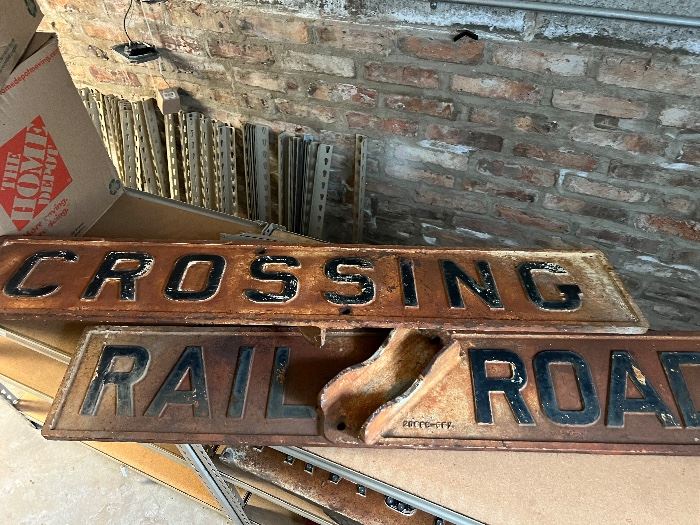 Old Railroad Crossing Signs, Antique Train... starts on 12/21/2022