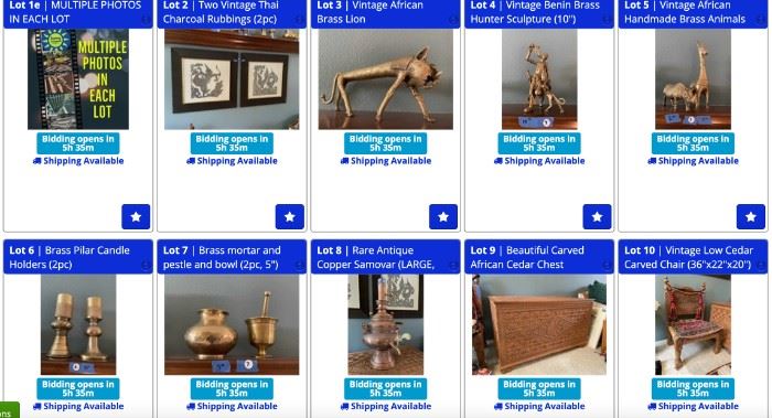 3/24 SUNNY OVERSEAS BAZAAR TRINKETS,TREASURES... starts on 3/17/2023