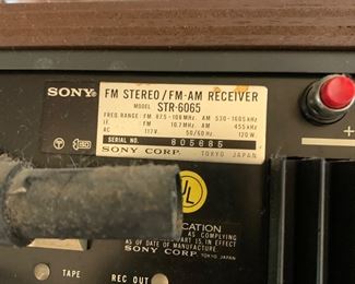 Nashville, TN vintage Altec Iconic, Sony STR-6065 vintage receiver ...