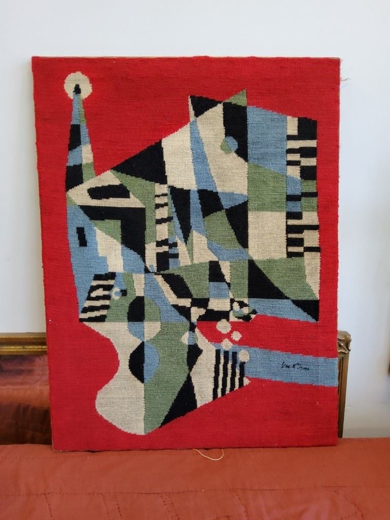 Stuart Davis Abstract Tapestry Art & Collectable... starts on 4/21/2023