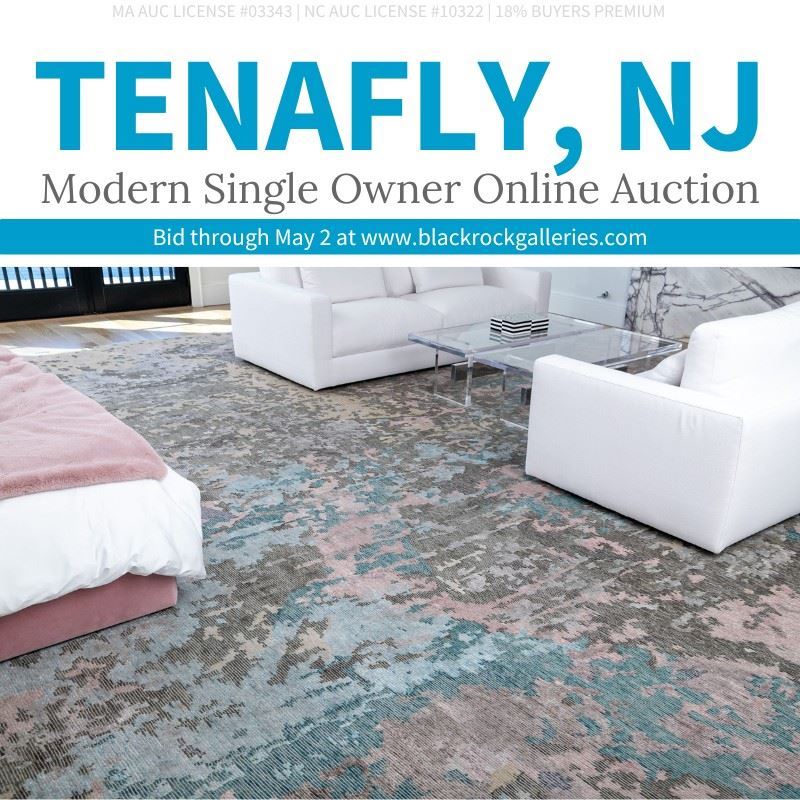 TENAFLY, NJ MODERN SINGLE OWNER ONLINE AUCTION starts on 4/25/2023