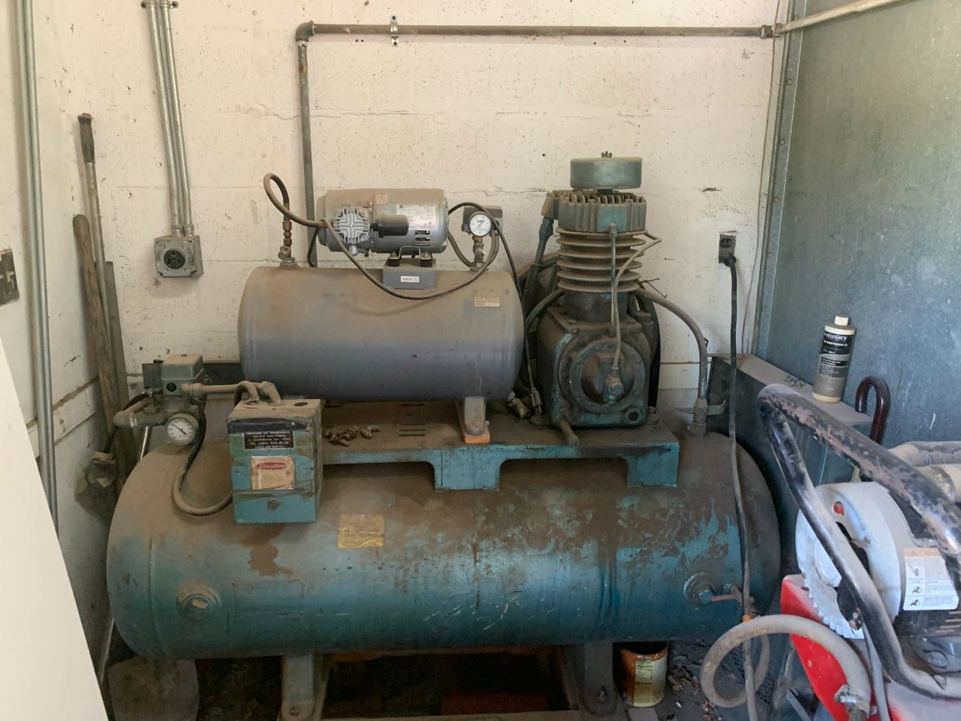 Tools for sale, Paint Booth with Compressor. starts on 5/5/2023