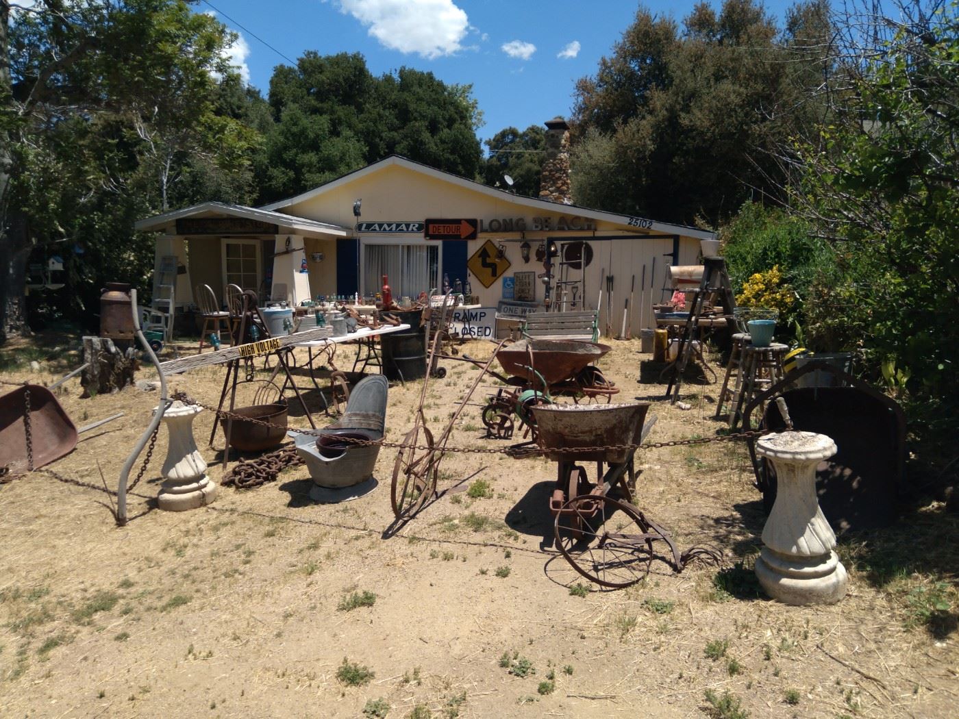 Mountain cabin estate sale in Descanso, CA starts on 5/26/2023