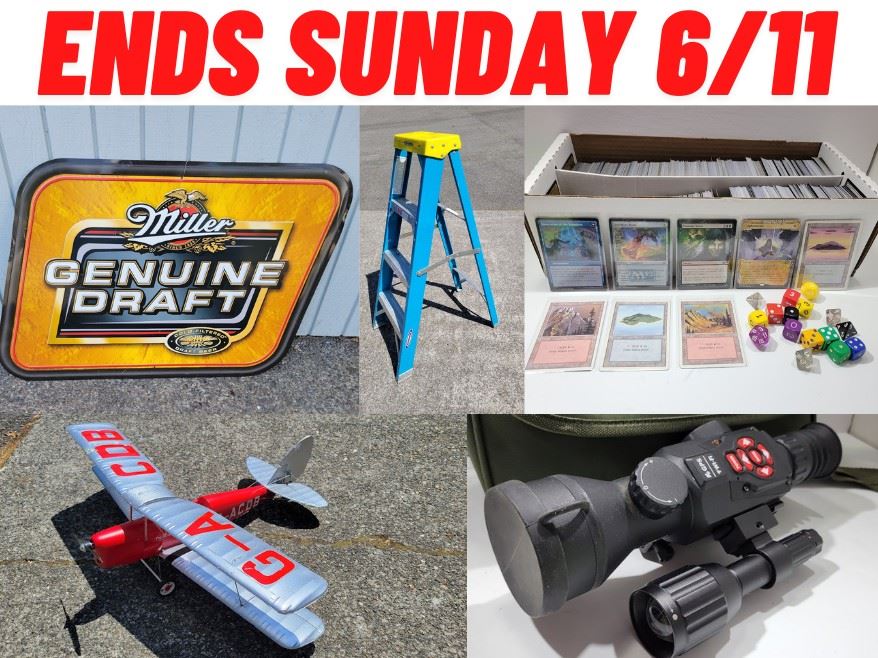 June 11th Auction - Cards, Tools, Collectibles... starts on 6/4/2023