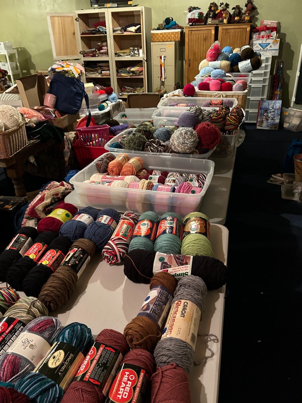 Estate Sale: LOADS OF FABRIC, YARN, QUILTS,... starts on 7/21/2023