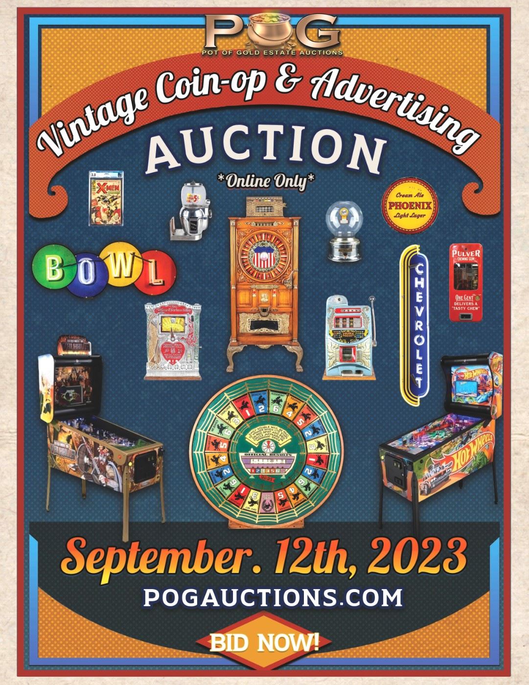 September 12th Vintage Coin-op & Advertising... starts on 8/16/2023