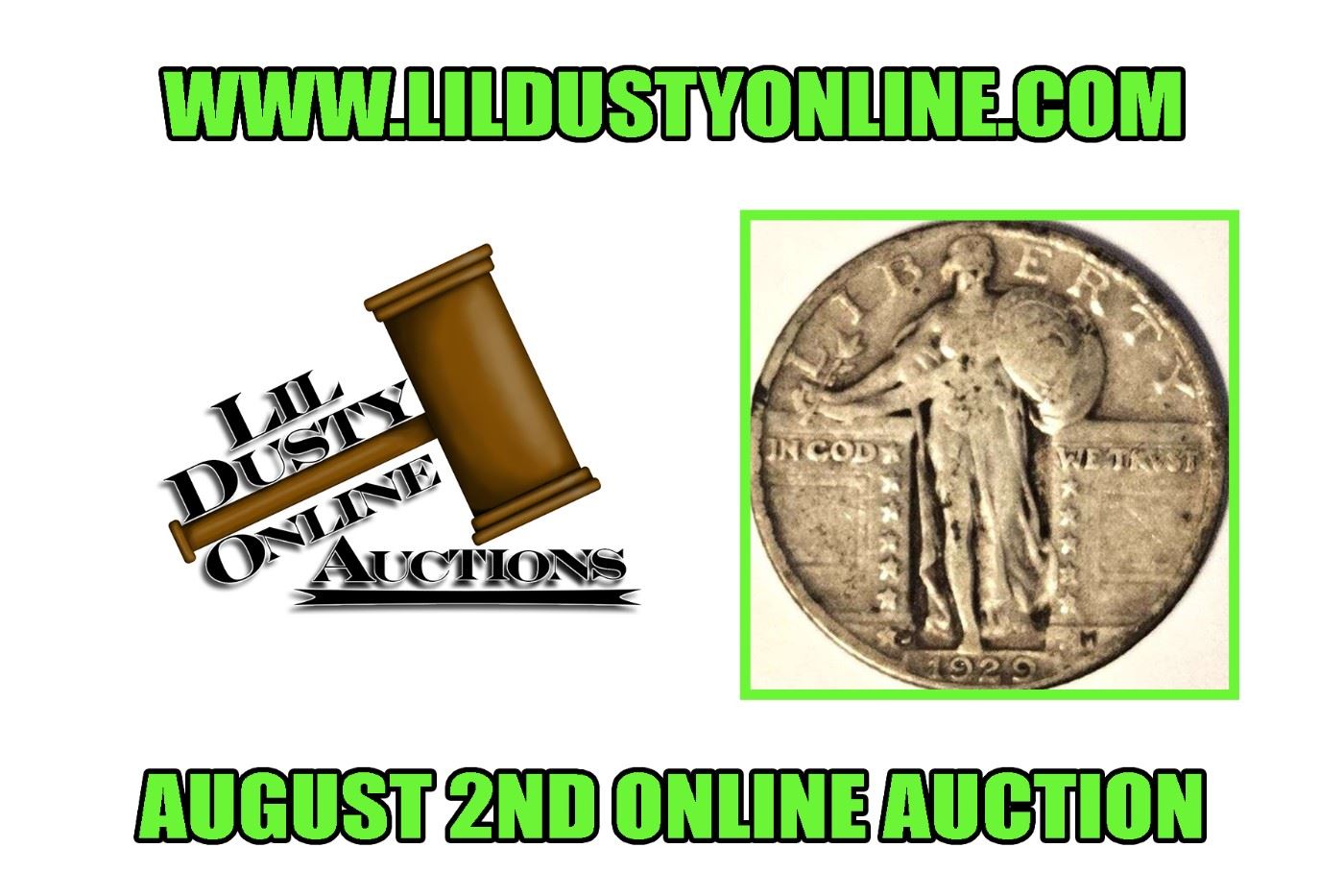 August 2nd, 2023, Online Auction Pickup In... starts on 7/29/2023