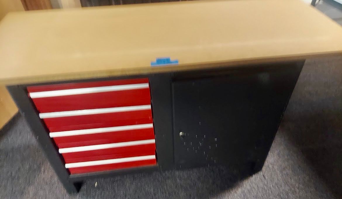 Shelves; Craftsman Tool Bench, Small Safe,... starts on 9/8/2023