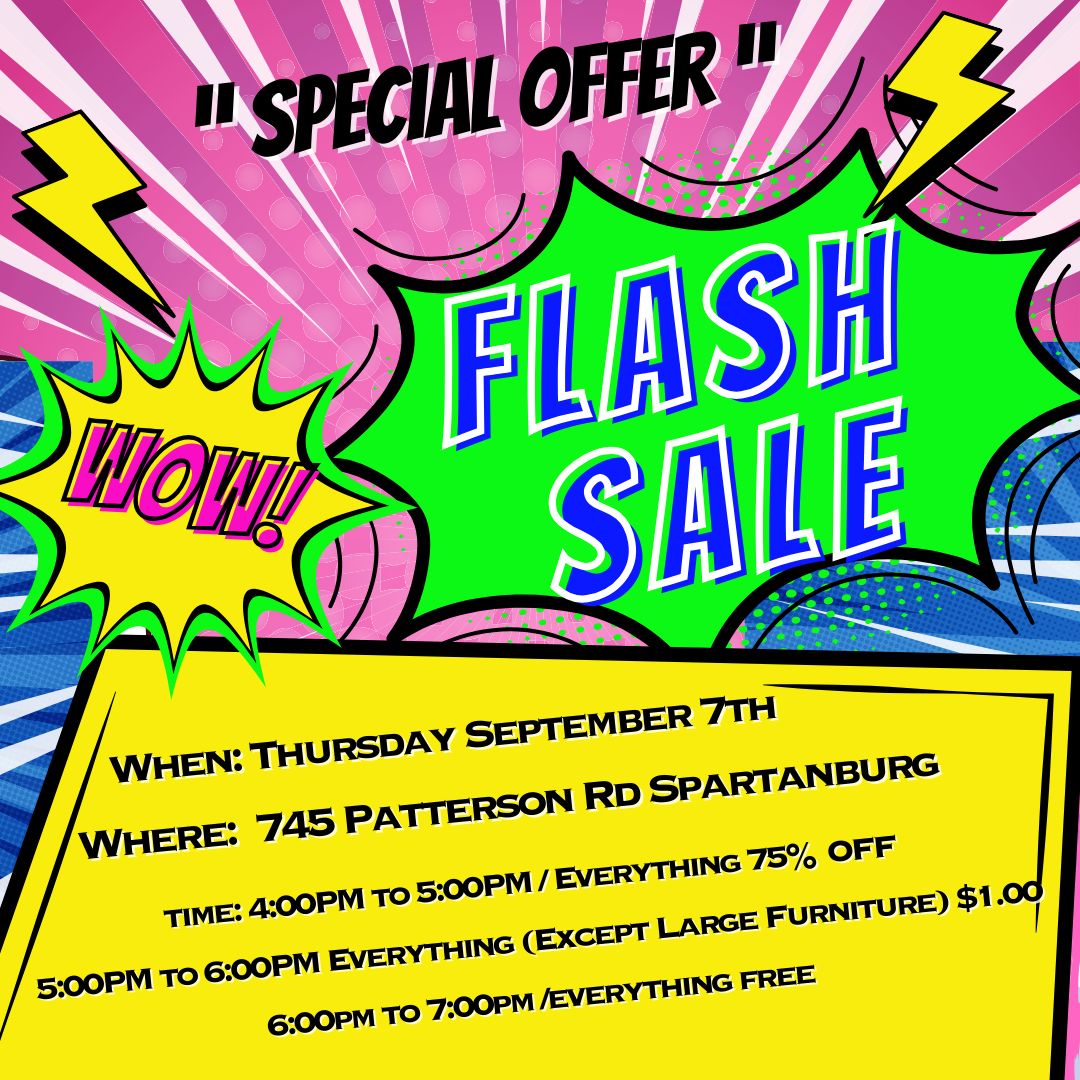 75% OFF Flash Sale / Everything Must Go starts on 9/7/2023