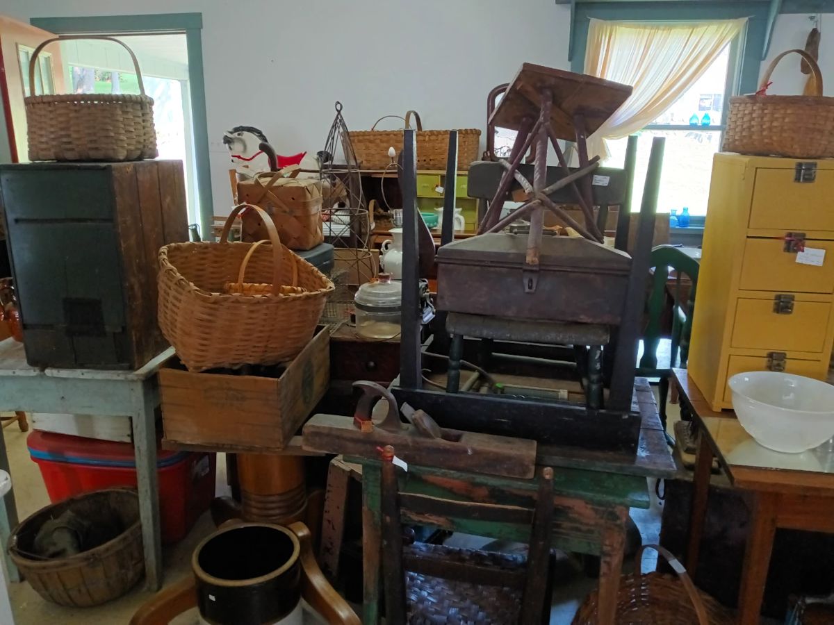 Staples: Antique Liquidation & Woodworking Shop starts on 10/6/2023