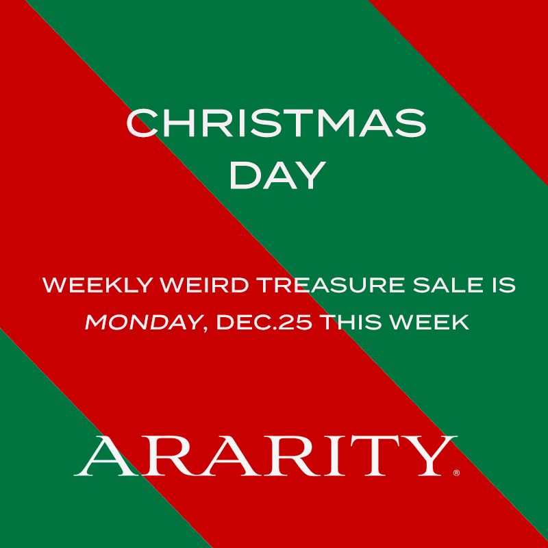 Christmas Day! Ararity Auctions Weekly Weird... starts on 12/19/2023