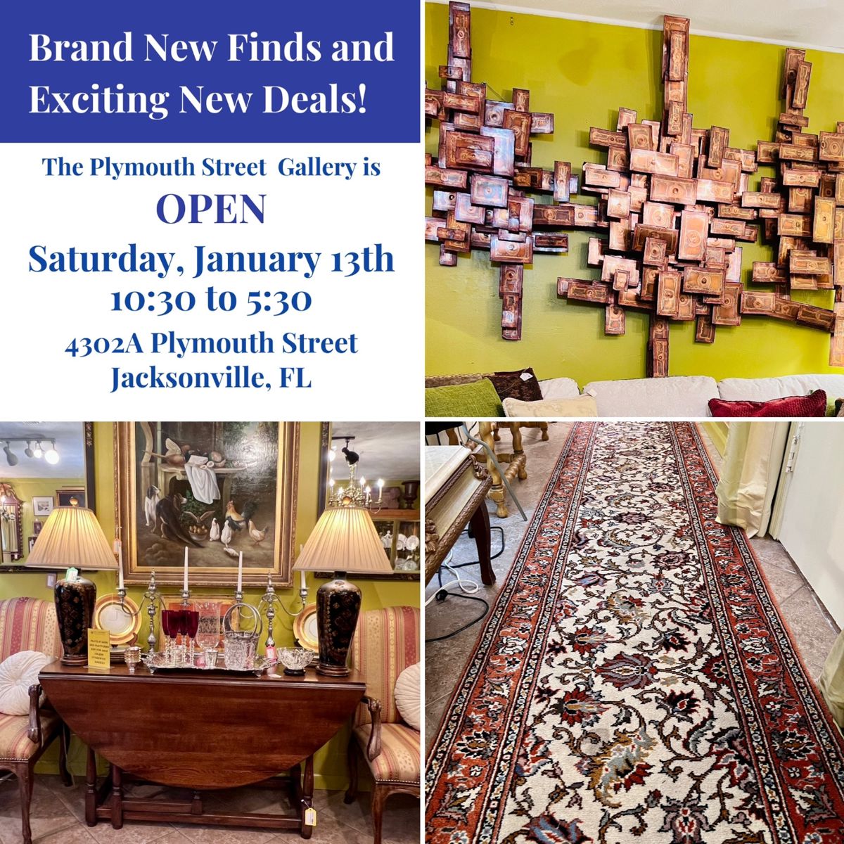 ORTEGA TRADING COMPANY’S PLYMOUTH ST. GALLERY... starts on 1/13/2024