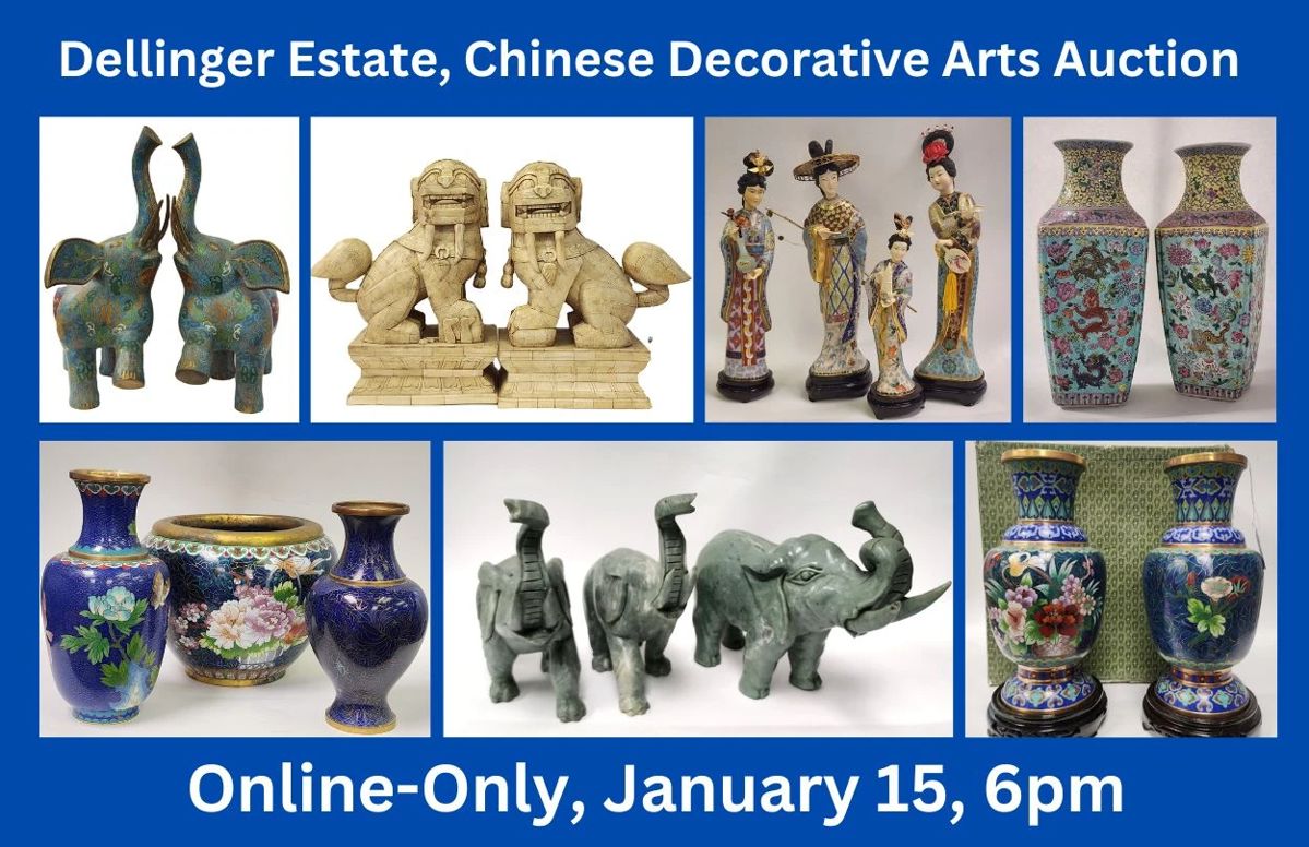 Dellinger Estate, Chinese Decorative Arts starts on 1/6/2024
