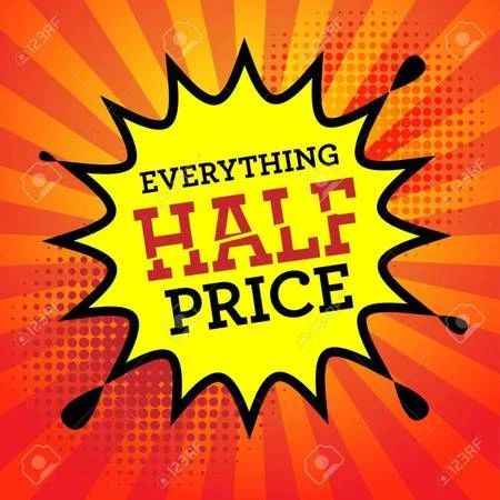HALF PRICE SATURDAY at the Beautiful Furniture... starts on 1/25/2024