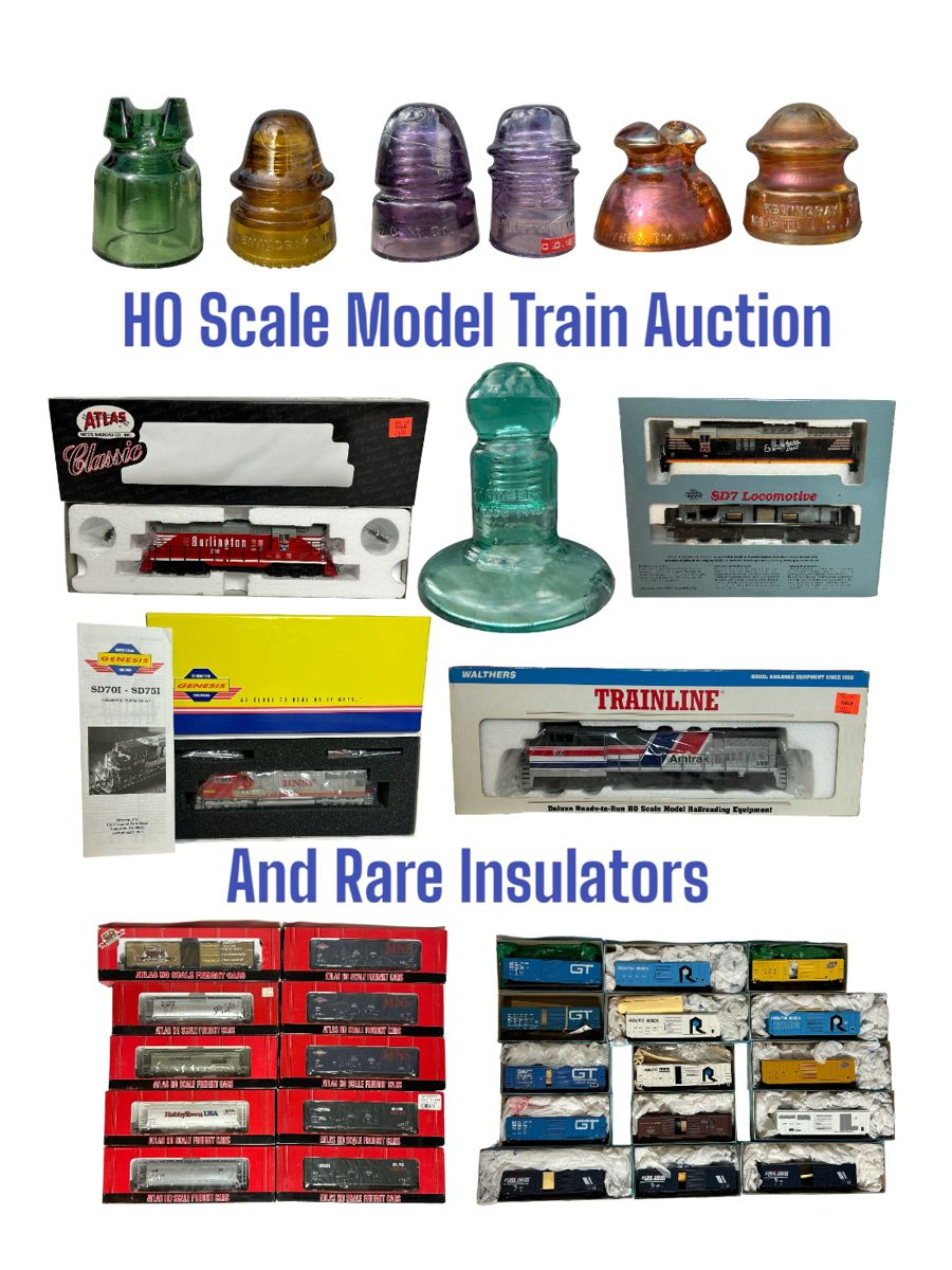 HO Scale Model Trains, Rare Insulators, Athearn,... starts on 1/30/2024