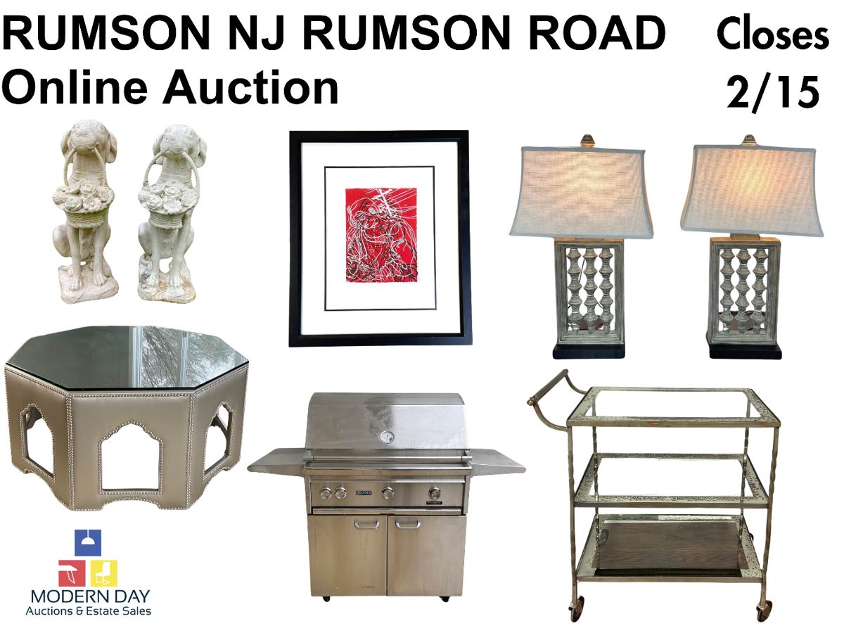 RUMSON NJ Rumson Road Online Auction by Modern... starts on 2/5/2024