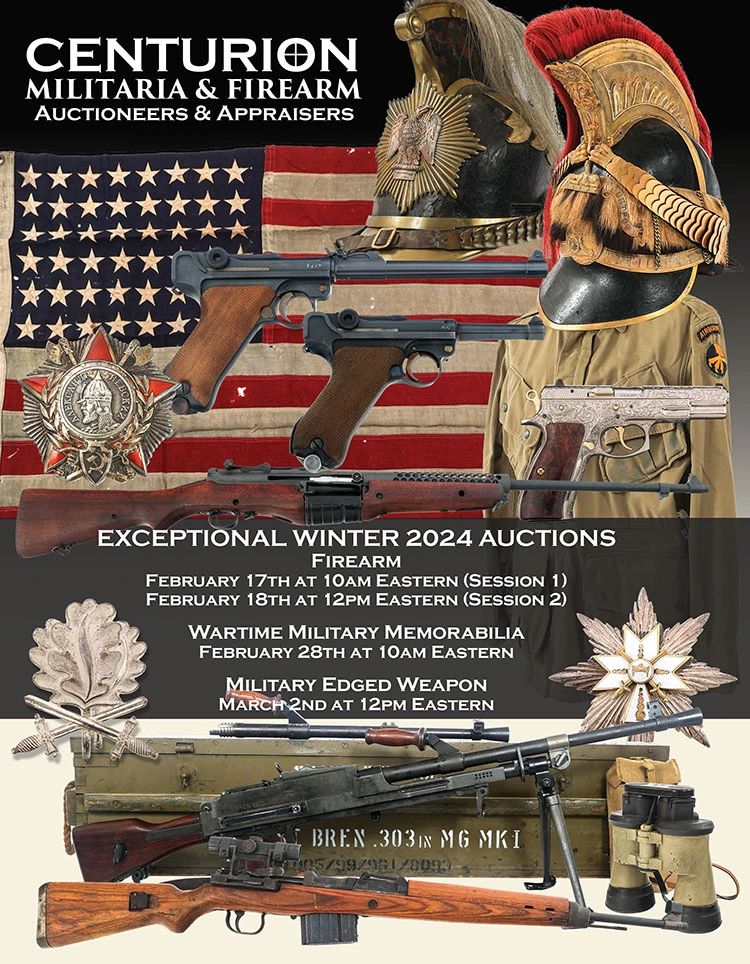 Exceptional Firearm Auction - Collector Military... starts on 2/14/2024