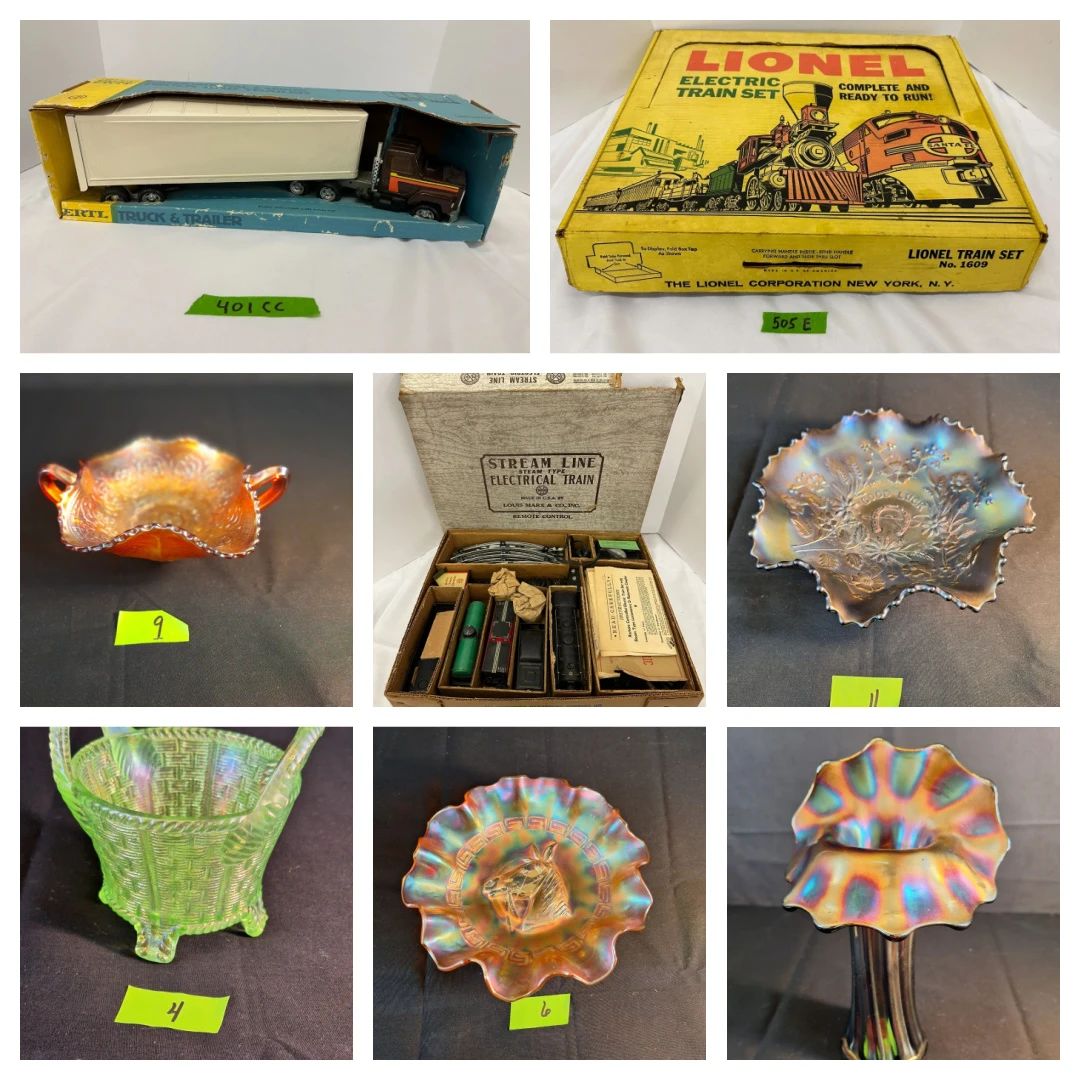 Amazing Carnival Glass, Trains and Toys Live... starts on 3/23/2024