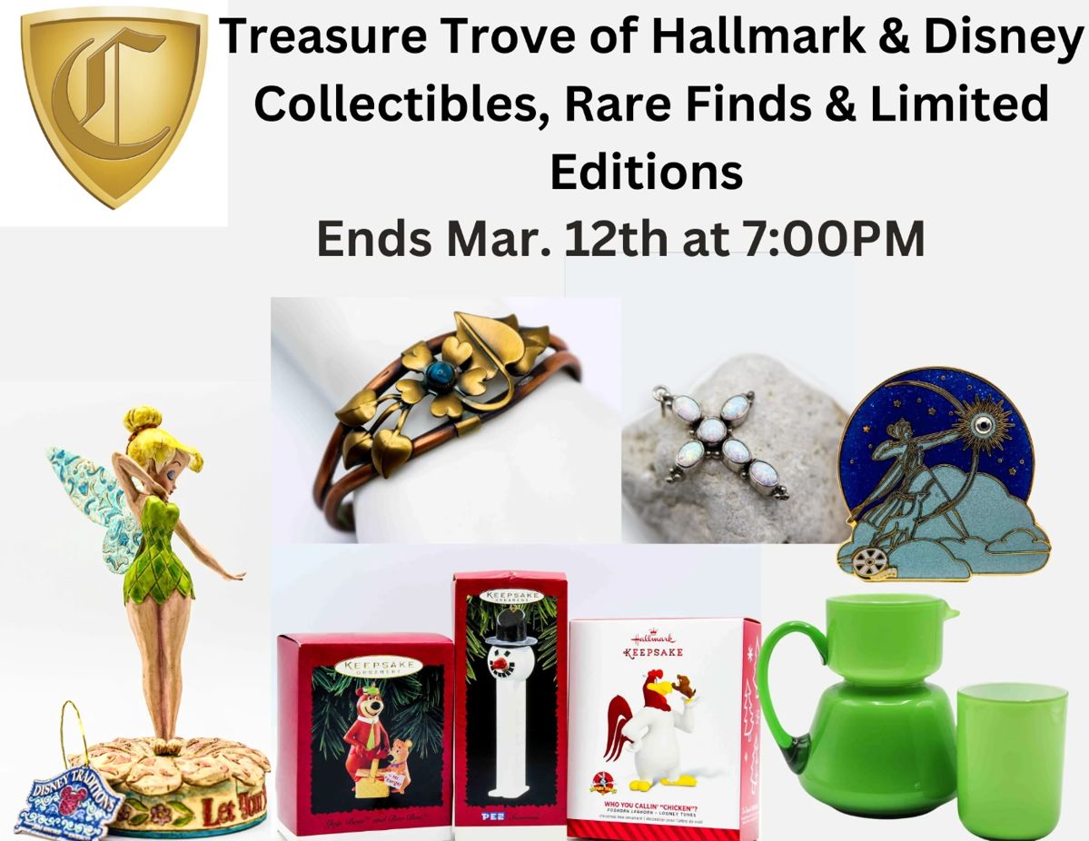 Treasure Trove of Hallmark & Disney Collectibles,... starts on 2/27/2024