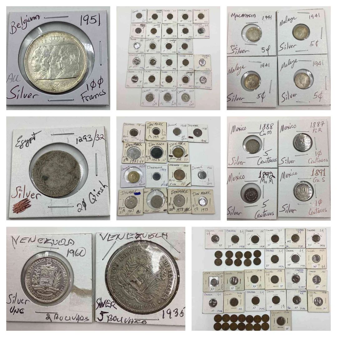 Coins from Around the World | Bidding ends 3/28 starts on 3/22/2024