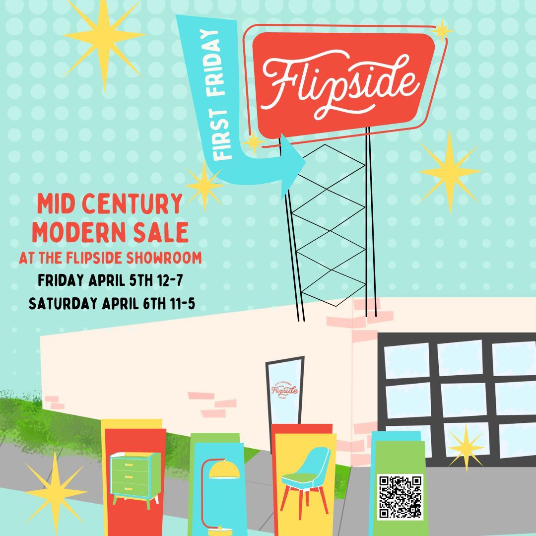 Mid Century Modern Sale At The Flipside Showroom starts on 4/5/2024