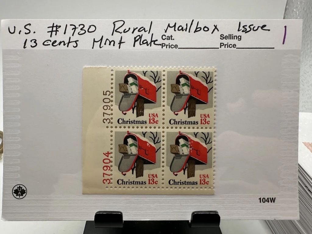 SAT NIGHT STAMP PHILATELIC AUCTION SINGLES/... starts on 3/26/2024