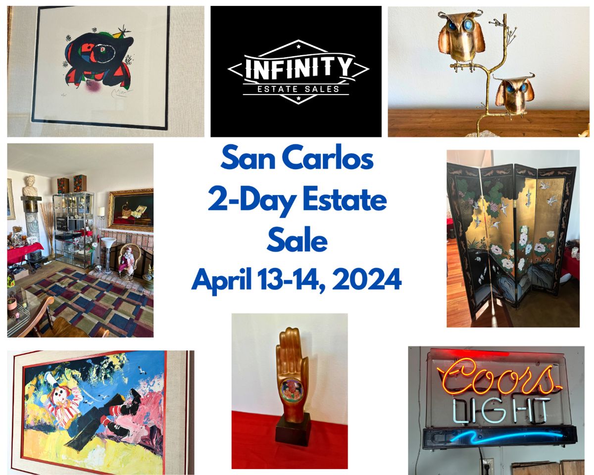 50% OFF SALE! San Carlos 2- Day Estate Sale starts on 4/13/2024