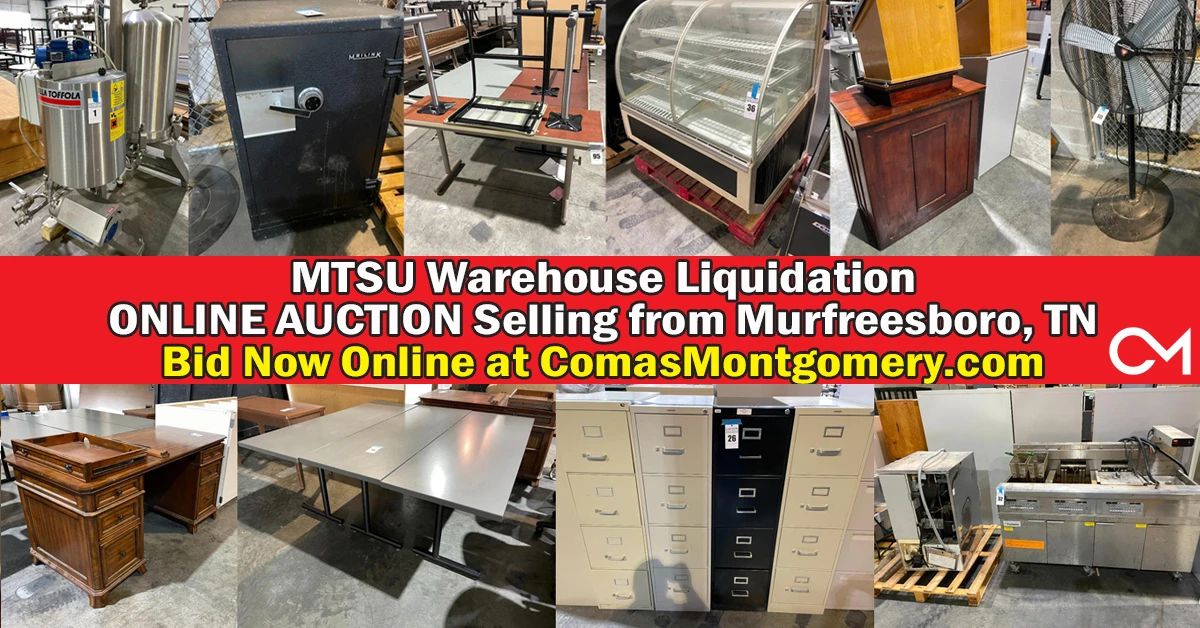 Middle Tennessee State University Warehouse... starts on 4/26/2024