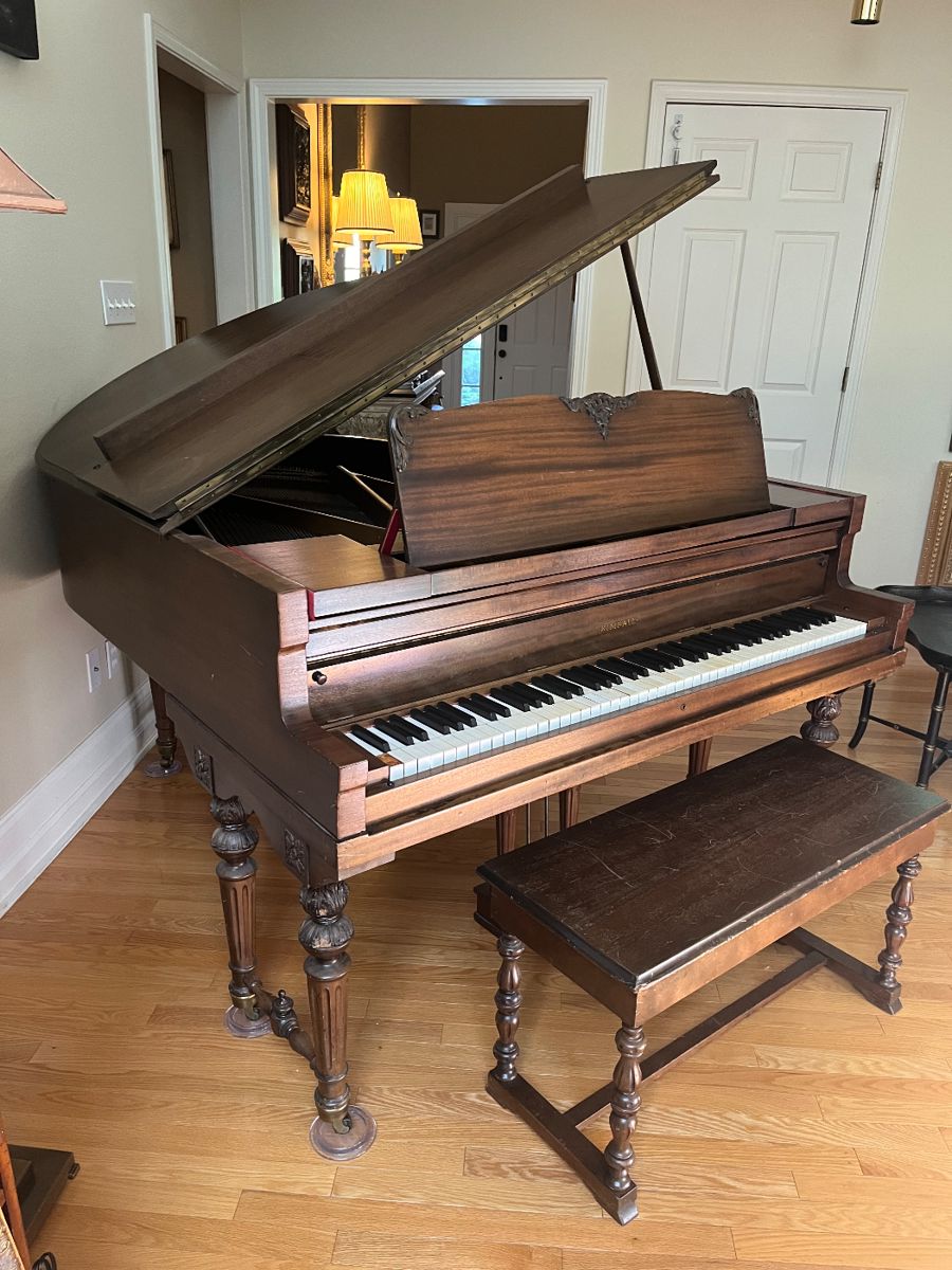 Baby Grand Piano, Speed Queen Washer/Dryer,... starts on 5/16/2024