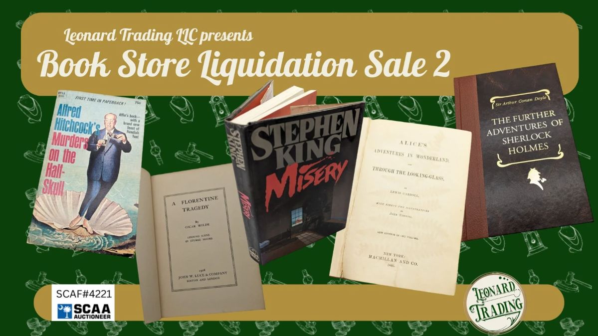 Book Store Liquidation Sale 2 in Greenville, SC starts on 5/31/2024