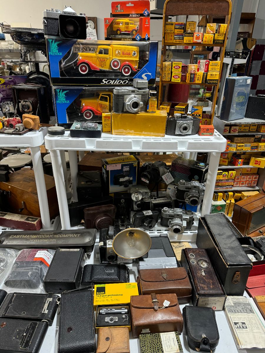 50% off Sunday! antique cameras, vintage... starts on 7/27/2024