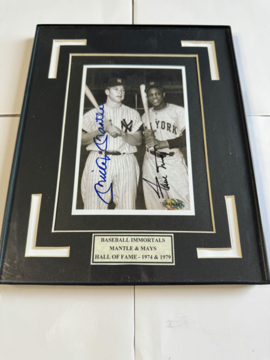 Mickey Mantle autograph Collection over 40 Frames starts on 6/12/2024