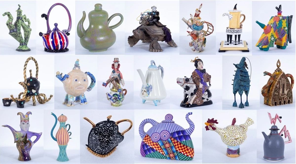 200 Teapots by famous artists from one collector! starts on 7/1/2024