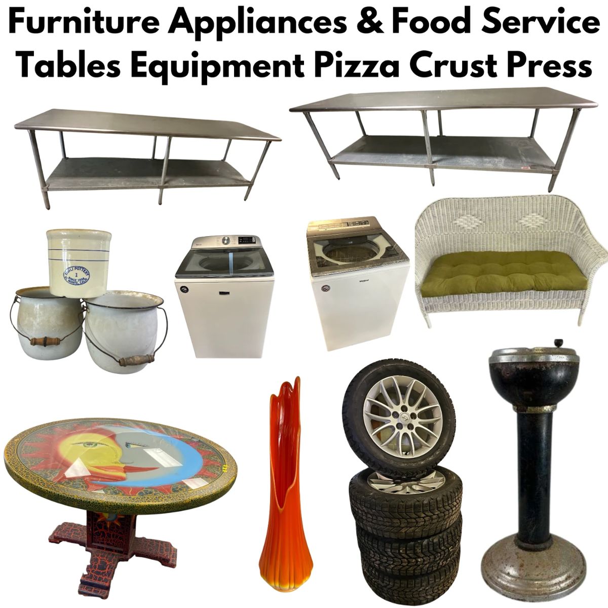 Furniture Appliances & Food Service Tables... starts on 6/24/2024