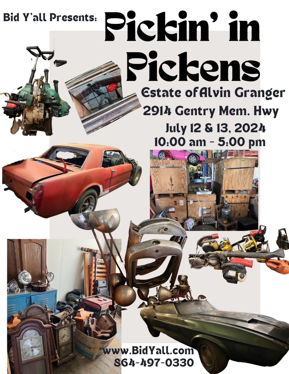 Pickin' in Pickens, SC - Barn Finds Galore! starts on 7/12/2024