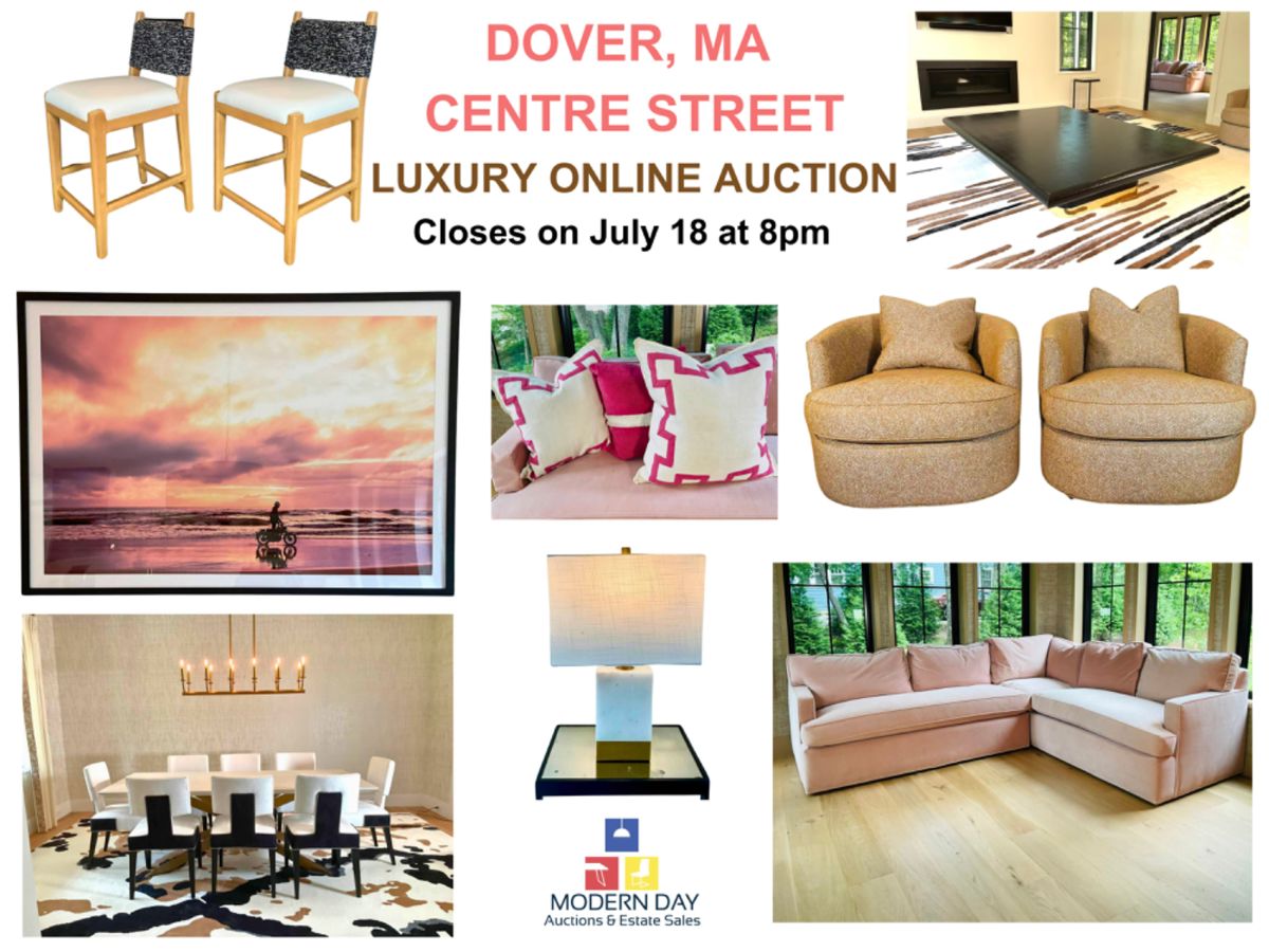 DOVER, MA CENTRE ROAD LUXURY ONLINE AUCTION... starts on 7/10/2024