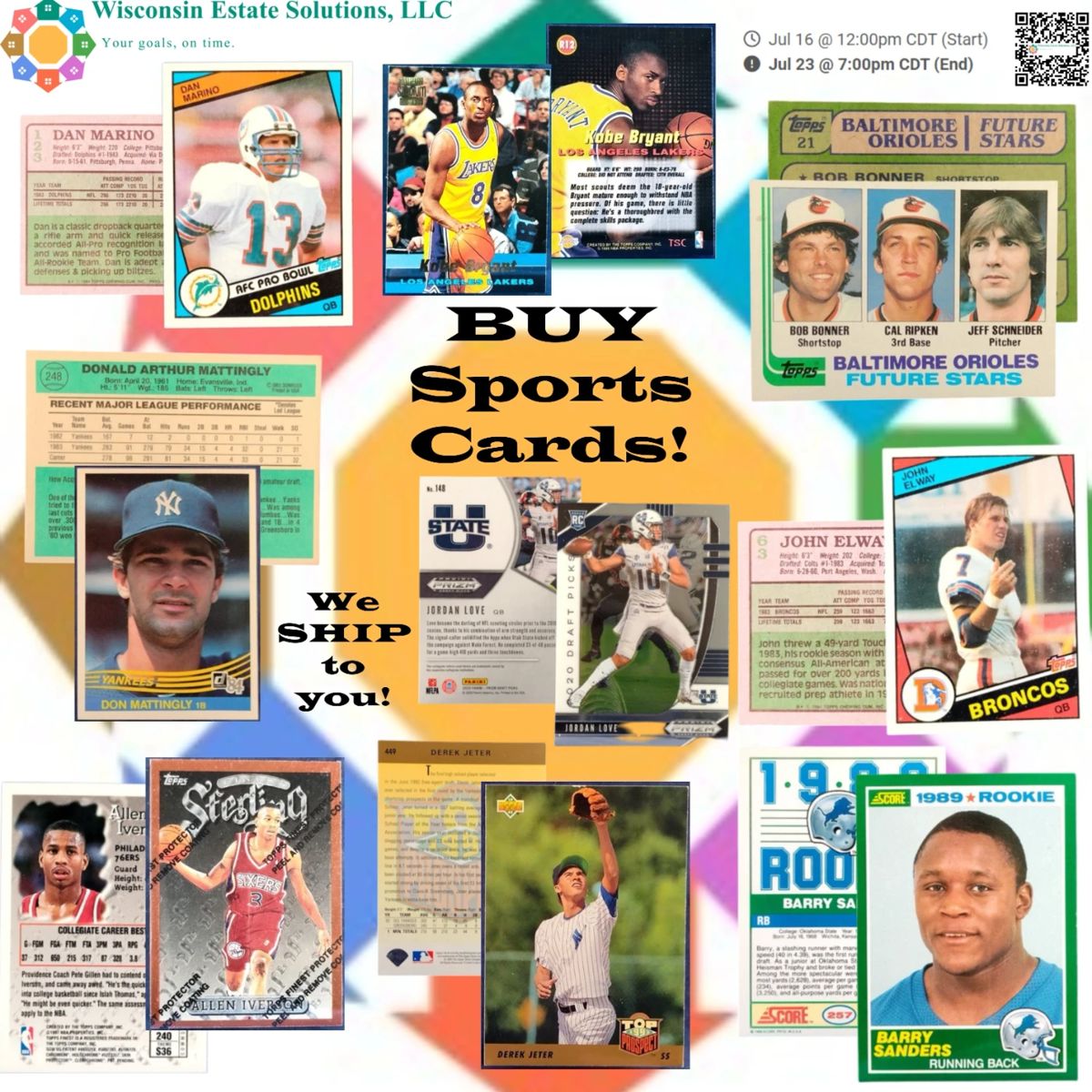 Modern Sports Cards #2465 in Schofield, WI starts on 7/16/2024