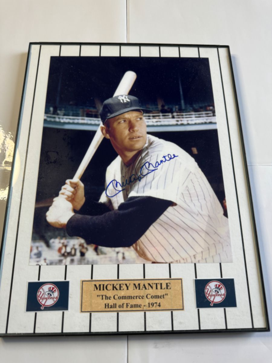 Mickey Mantle Collection Autographs Rare starts on 7/29/2024