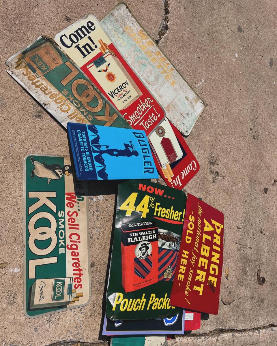 1/2 Price Sunday! Vintage Tobacco Signs,... starts on 8/16/2024