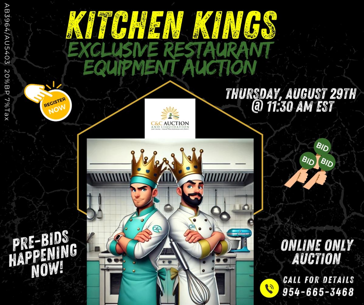 Kitchen Kings: Exclusive Restaurant Equipment... starts on 8/17/2024