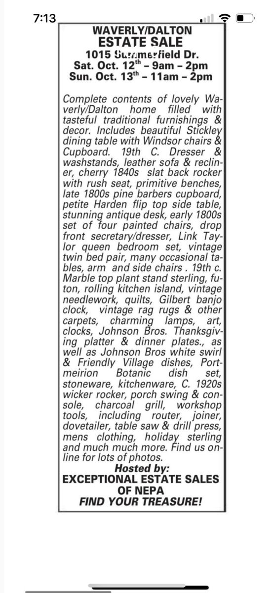 Amazing furnishings needlework & quilts starts on 10/12/2024