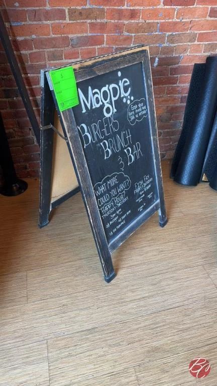 Magpie Bar & Grill Timed Auction A1417 starts on 10/21/2024