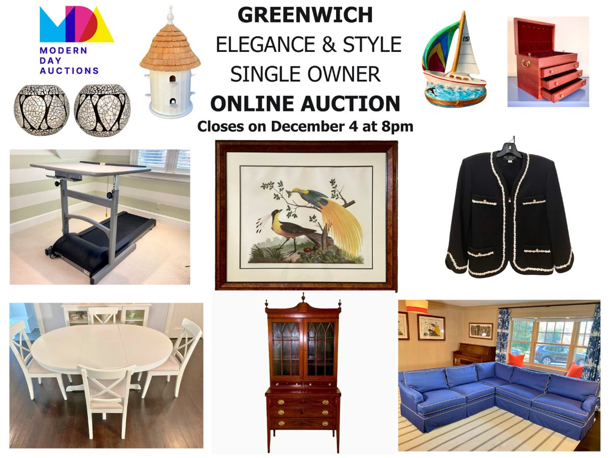 GREENWICH ELEGANCE & STYLE SINGLE OWNER ONLINE... starts on 11/25/2024