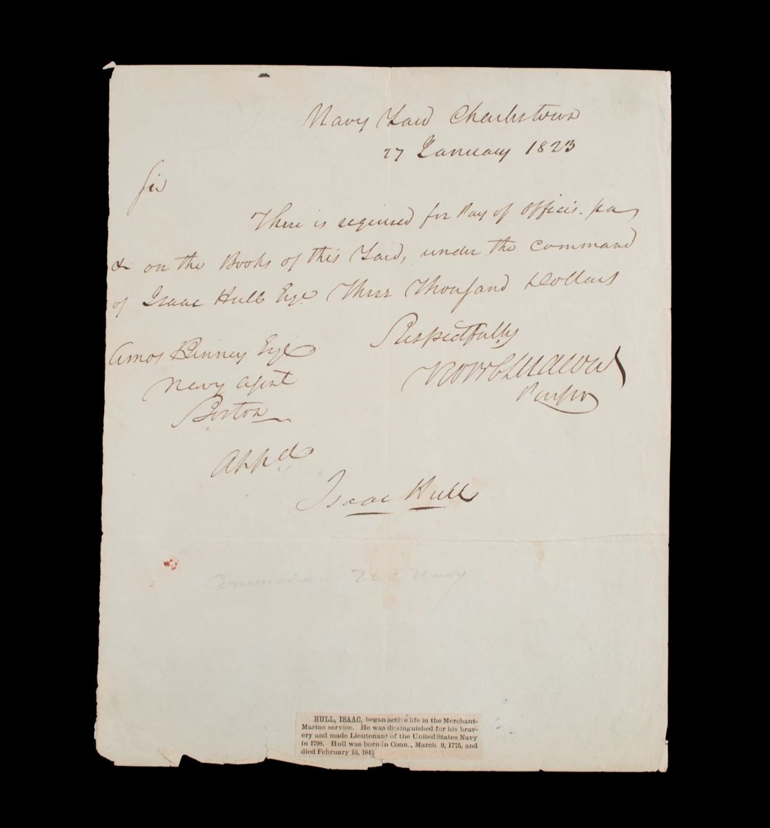 Important Signatures & Historical Ephemera starts on 1/10/2025