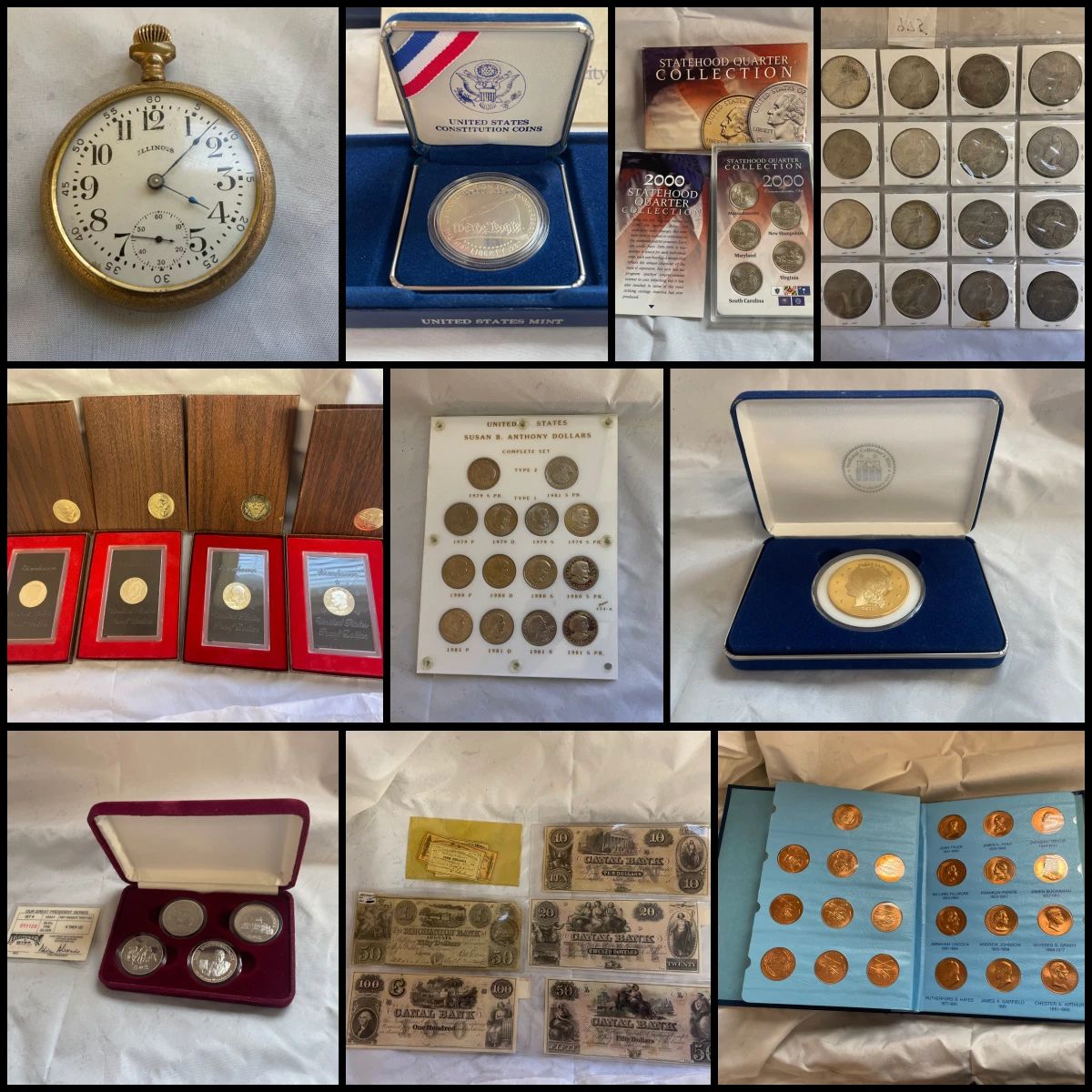 Coins, Knives, and Watch Collector Online Auction starts on 2/24/2025