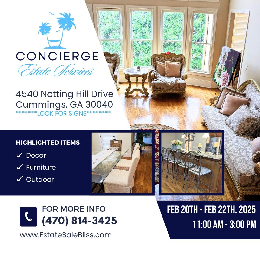 Opulent Downsizing Estate Sale in Notting... starts on 2/20/2025