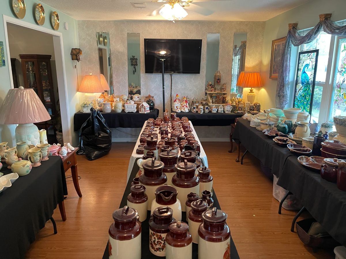 1/2 OFF ALL MUST GO HULL of a pottery sale... starts on 4/17/2025